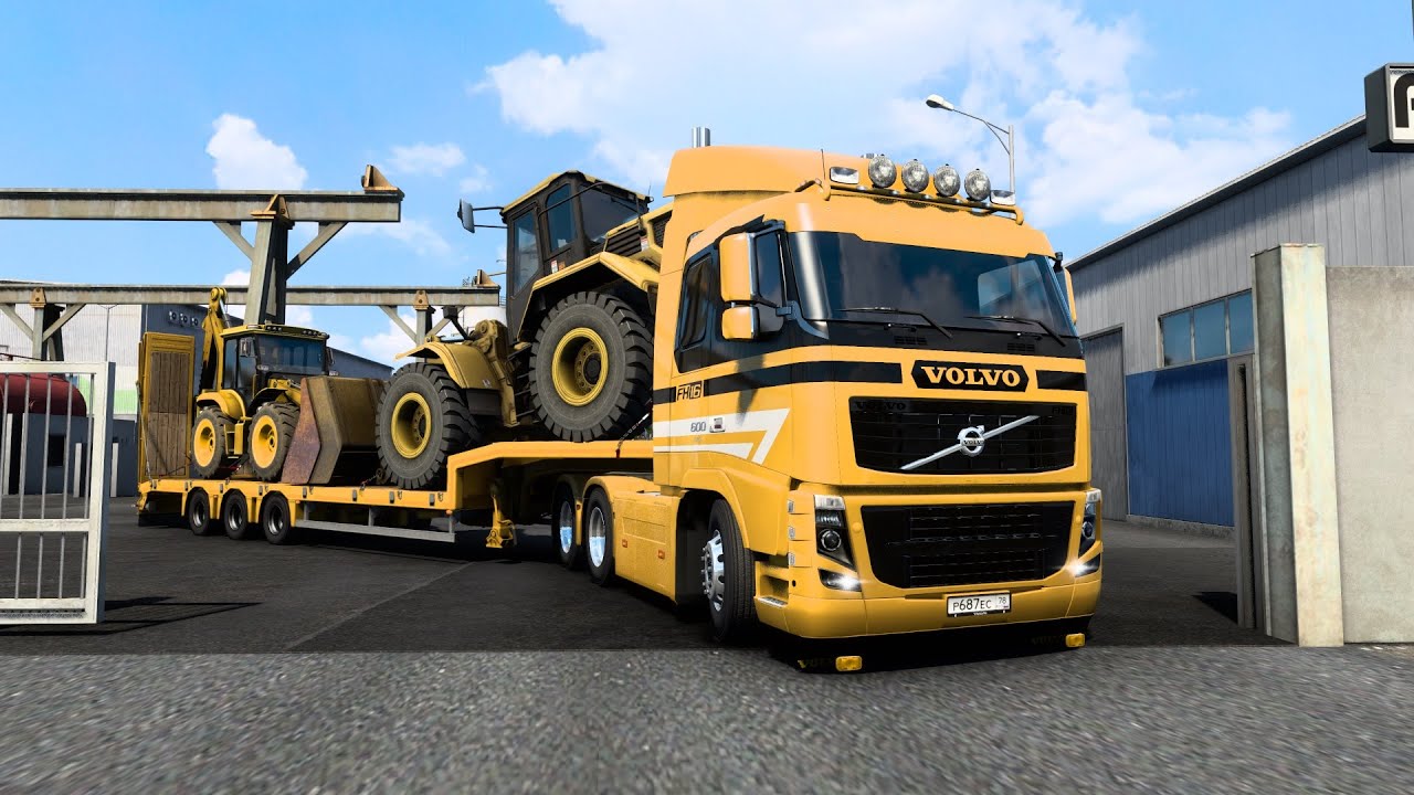 ETS2 1.46 Volvo FH16 Classic Open pipe St. Petersburg (RU) - Kotka (FI ...