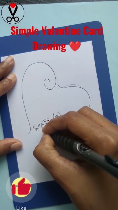 Simple Valentine Card Drawing Ideas. Valentines Day Card. Valentine ...