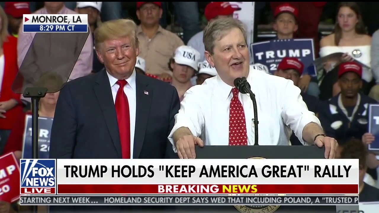 Louisiana Senator John Kennedy speaking at Keep America Great Rally ...