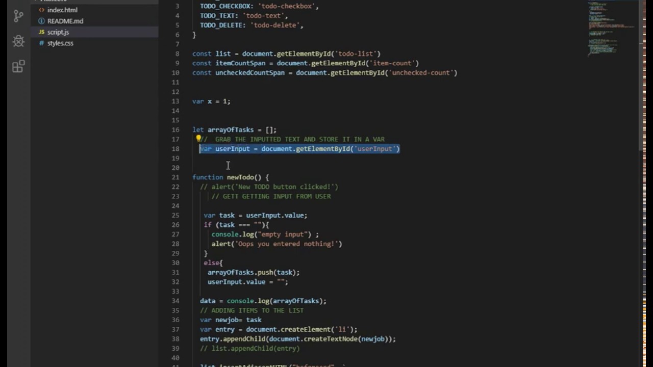 How To Make A Todo App In Javascript By Perez Dikwella Youtube