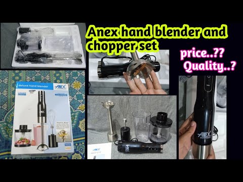 Anex hand blender and chopper set unboxing. price and Quality ...