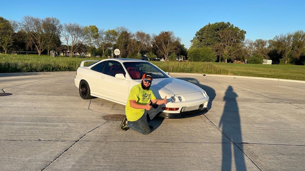 K24 Turbo Integra Rips On The STREET ! Low Boost 6 lbs - YouTube