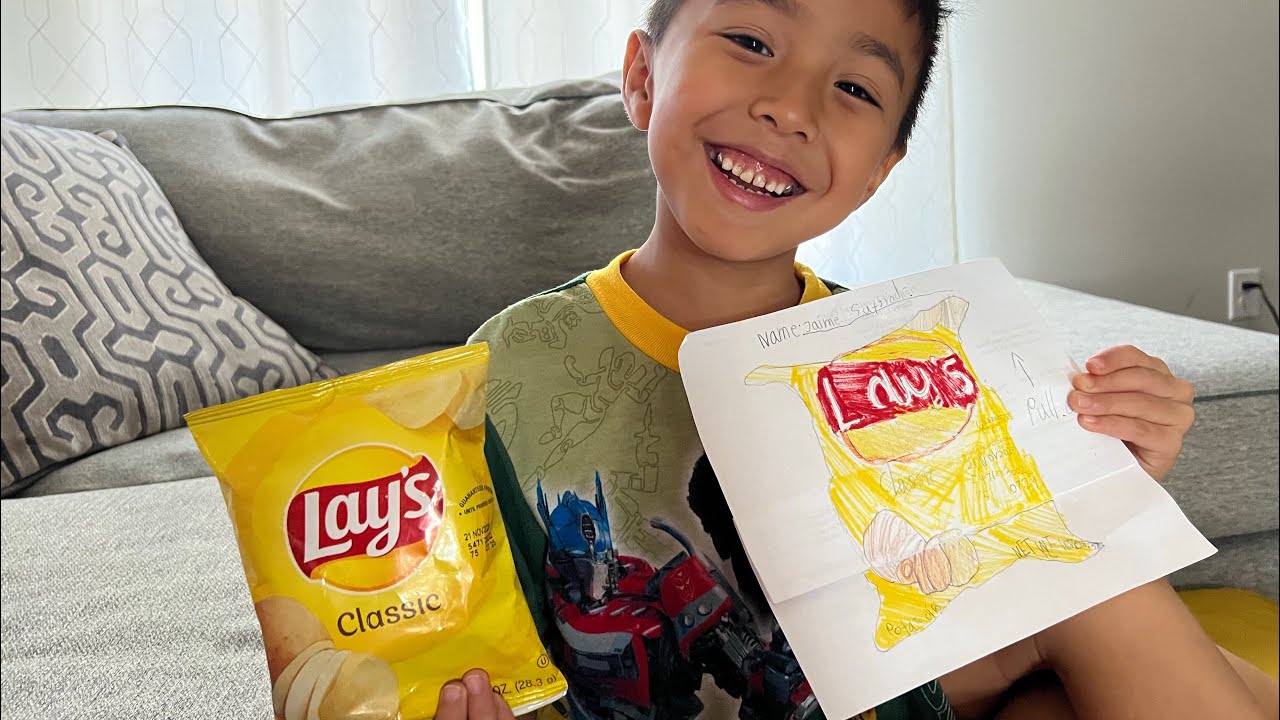 Jaime Draws Pop Up Lay’s Potato Chips Bag - YouTube