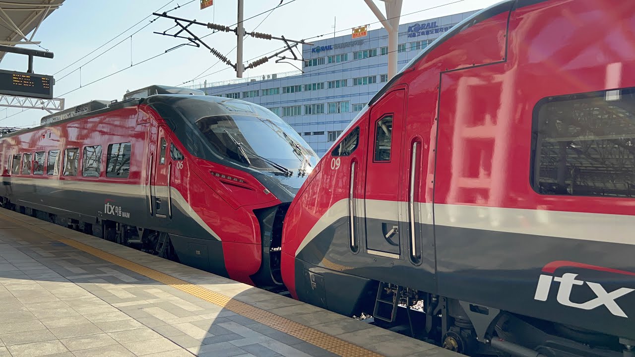 서울행 ITX-마음 중련편성 열차 서울역 진입영상 - YouTube