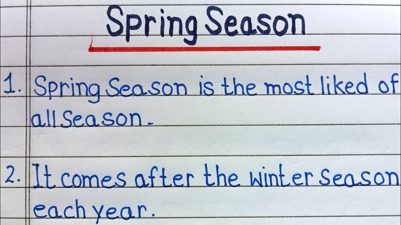 10 lines essay on spring season in english | Essay on spring season in ...