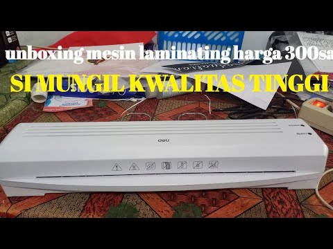 UNBOXING MESIN LAMINATING MERK DELI. - YouTube