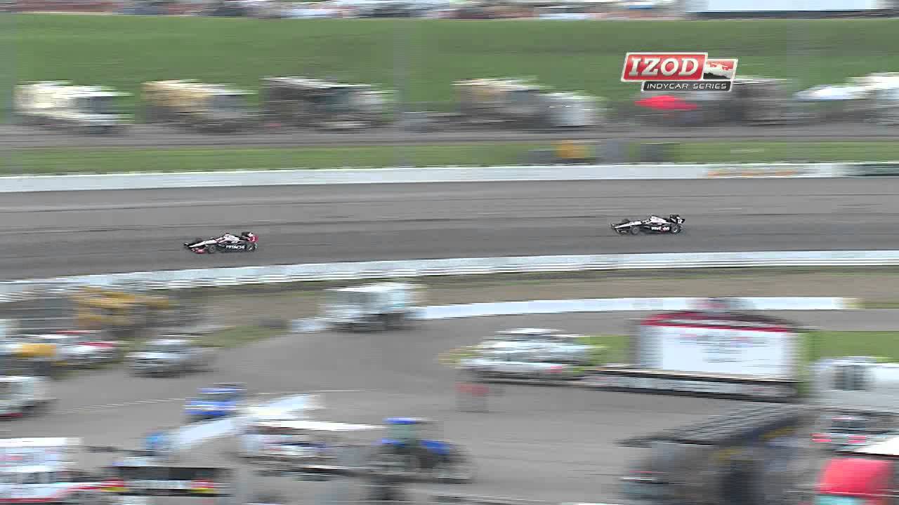 IZOD IndyCar Series Iowa Heat Race Highlights - YouTube