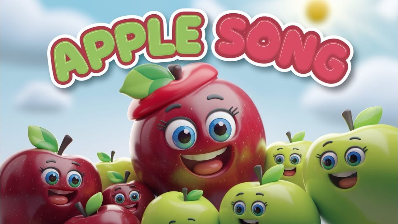 🍎Apple Song for kid's |Learn Fruits for Kids |Educational Song&Nursery ...