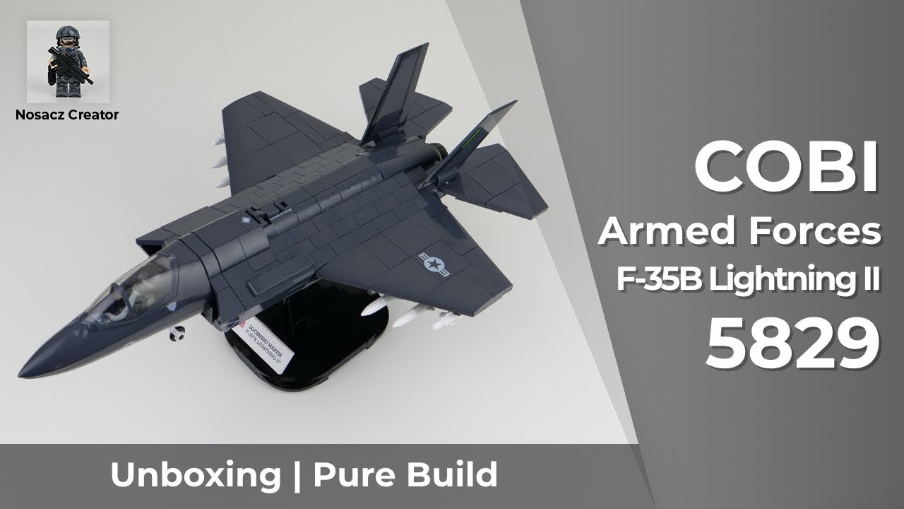 COBI Armed Forces | 5829 --- F-35B Lightning II --- unboxing and pure ...
