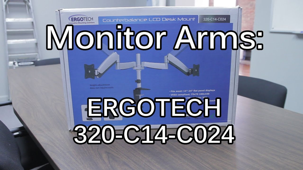 Ergotech Monitor Arms - Unboxing & Dual 27" Setup - YouTube