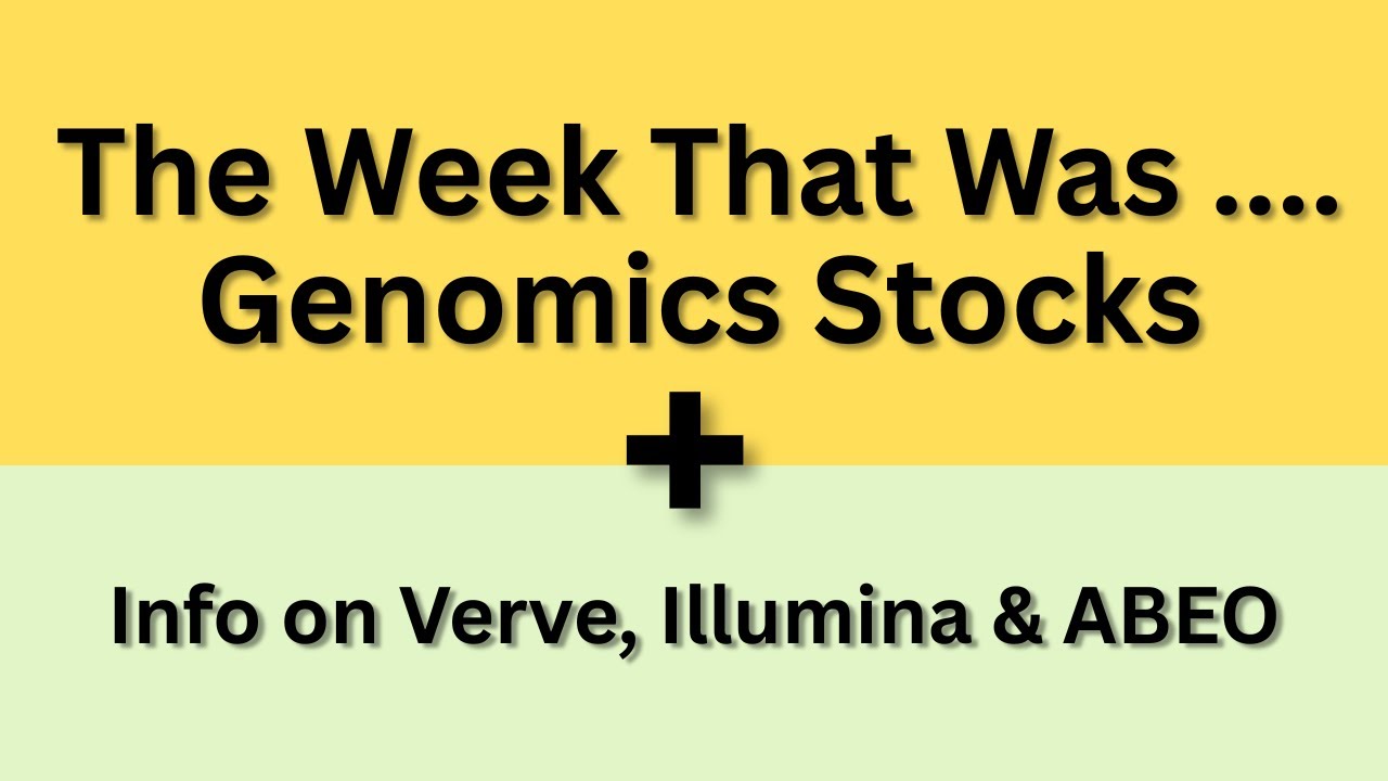 Genomics: End of Week Update 3 May 2025 - YouTube