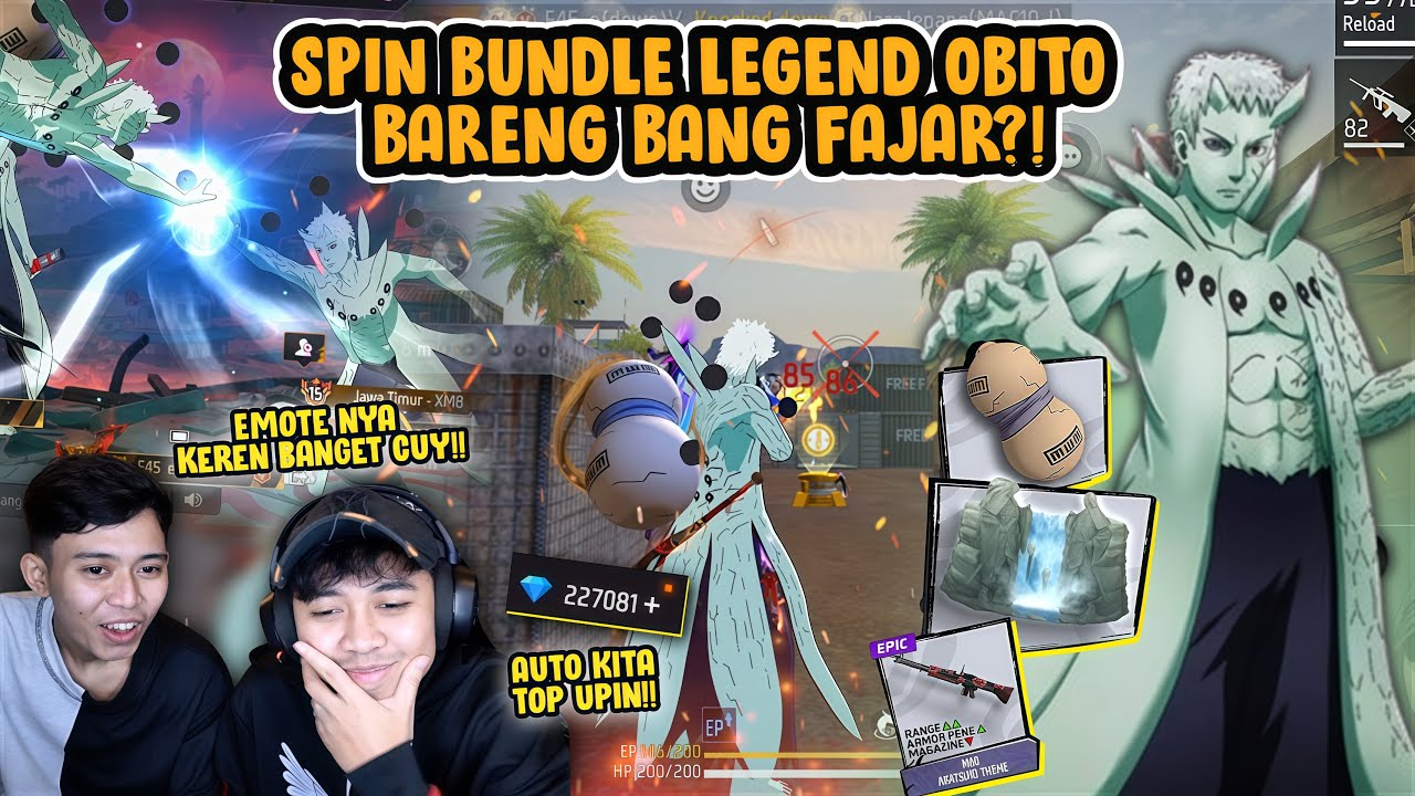 SPIN BUNDLE OBITO BARENG FAJAR!! AUTO KITA TOP UPIN BUAT BORONG2 ...