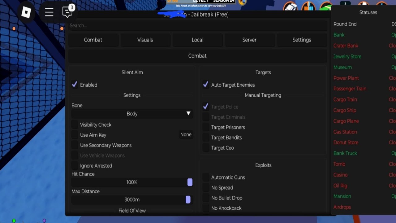 *NEW* Roblox Jailbreak Script | AUTO ARREST | AUTO BANK | AUTOFARM ...