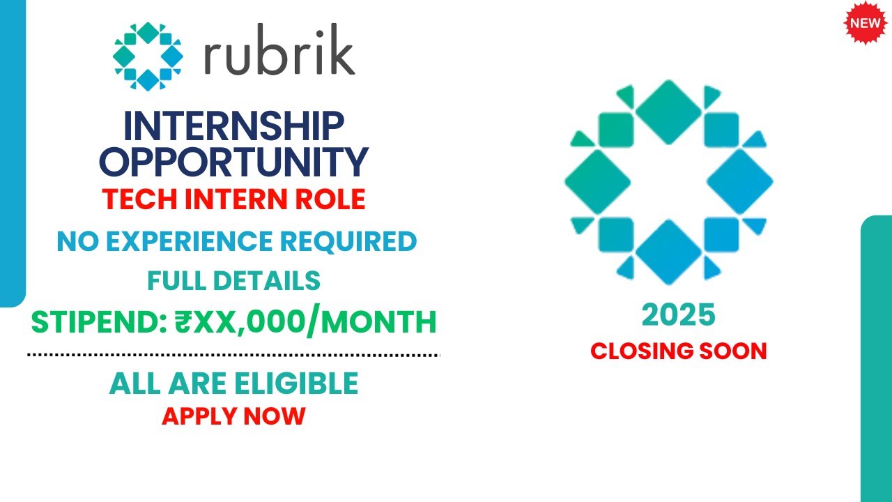 Rubrik Internship 2025 | Project Manager Intern Hiring | How to Apply! - YouTube