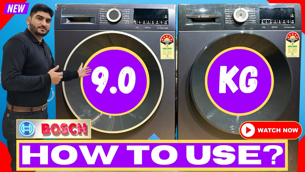 Bosch 9kg Front Load Washing Machine Full Guide | Features, Functions ...