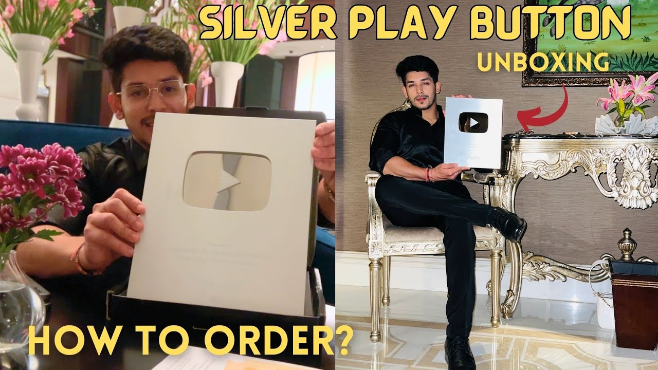 Youtube Silver Play Button Is HERE 🔥😍 Unboxing & How To Order Silver ...