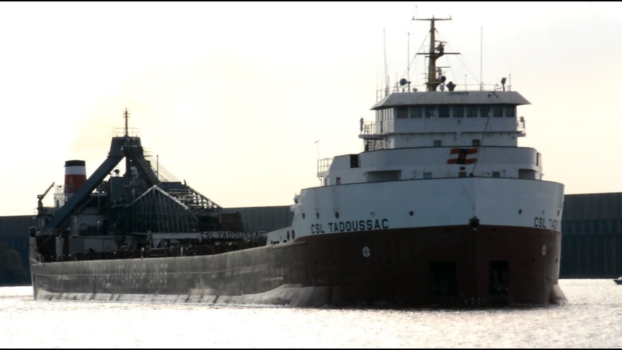 CSL TADOUSSAC Leaving Loaded - YouTube