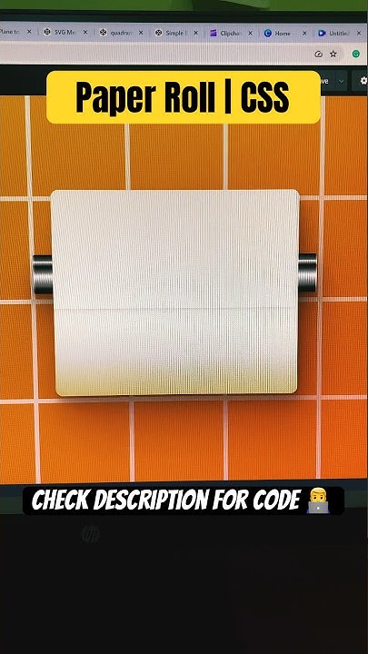 Pure CSS Paper Roll #tutorials #css #shorts - YouTube