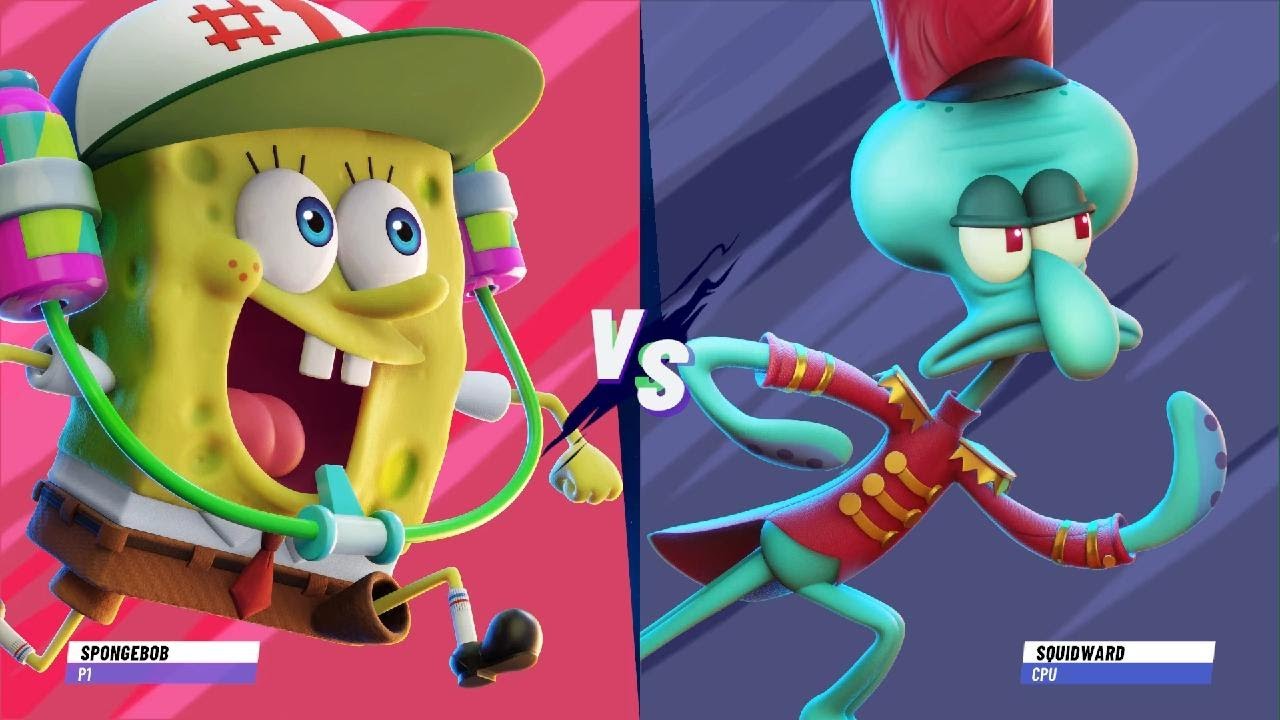 Nickelodeon All-Star Brawl 2 SpongeBob vs Squidward - YouTube