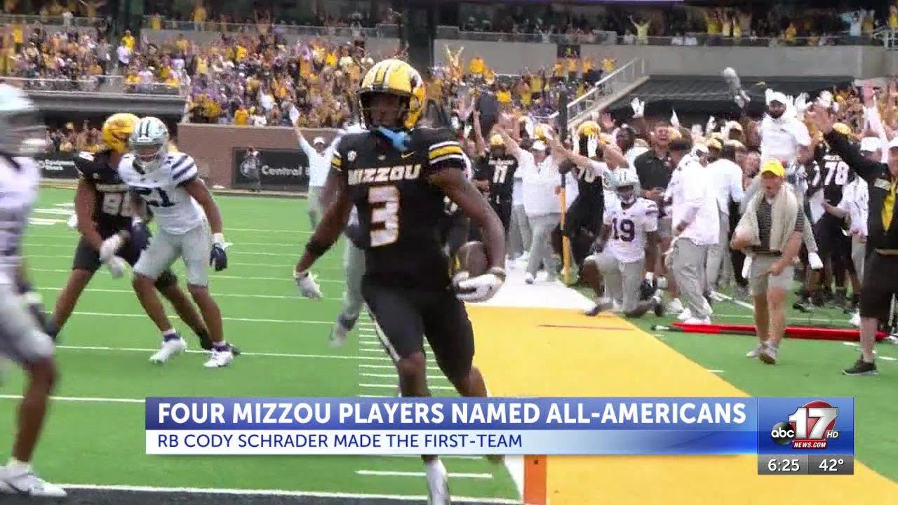 Four Mizzou players tabbed as AP All-Americans - YouTube