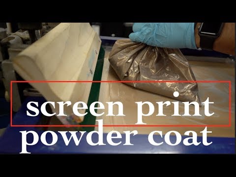 screen printing powder coat on a shirt episode #2 would it print - YouTube