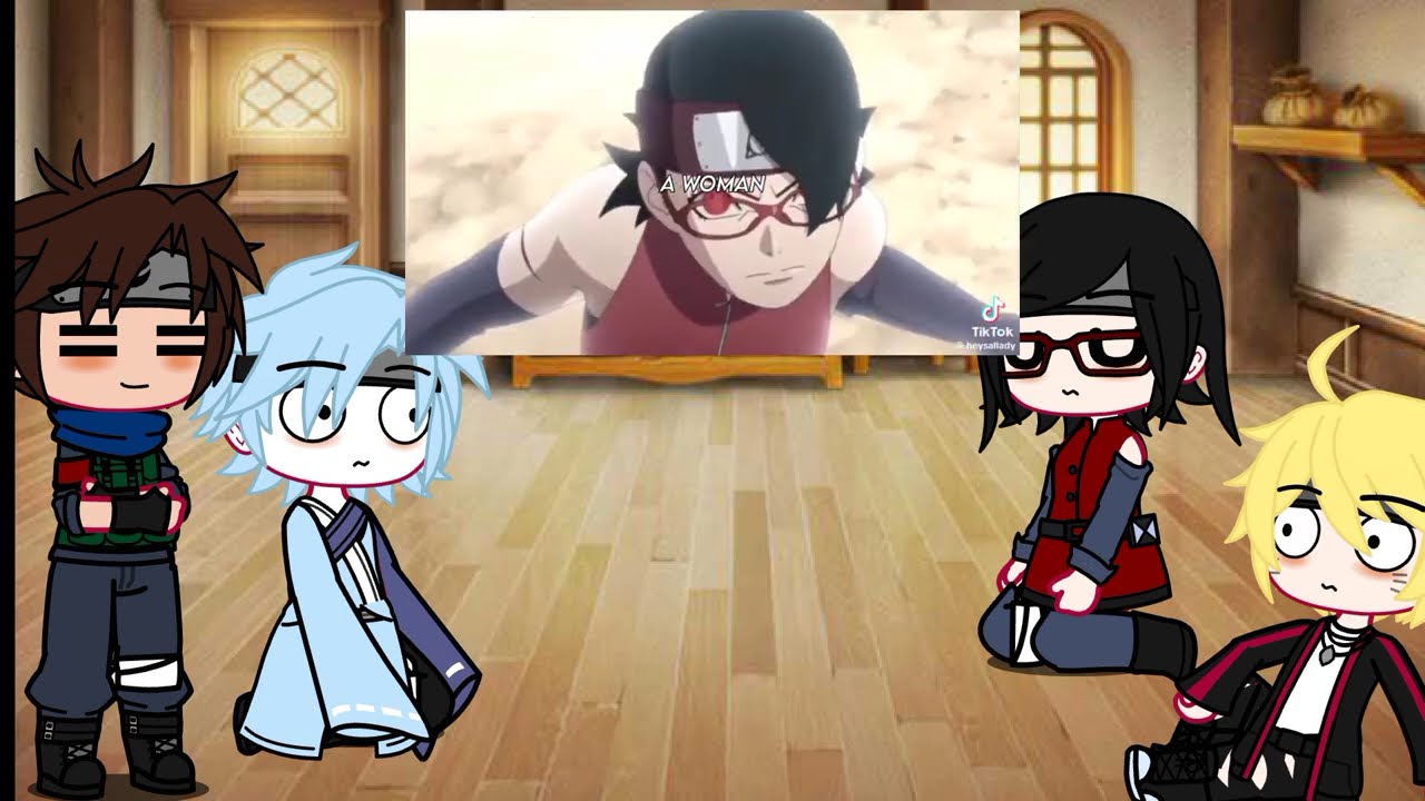TEAM KONOHAMARU💚REACT TO SARADA UCHIHA || BORUTO: TWO BLUE VORTEX || ITZ PEACHY SUNLIGHT - YouTube