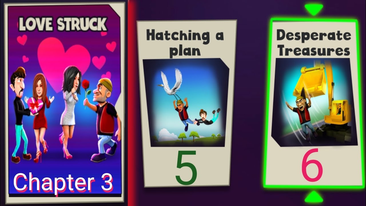 Scary Robbers | Chapter-Love Struck | Level's-Hatching A Plan, Desperate Treasures #PkSgaming ...