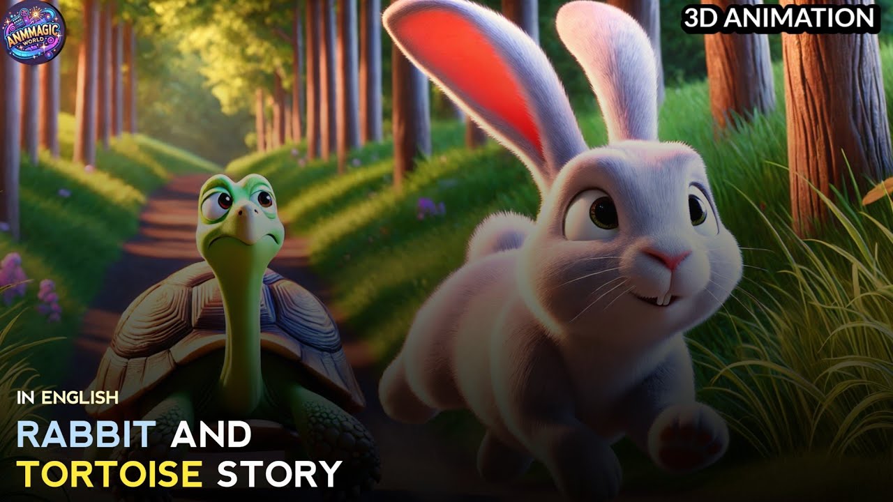 Rabbit And Tortoise Story In English | Rabbit And Tortoise Story Moral ...