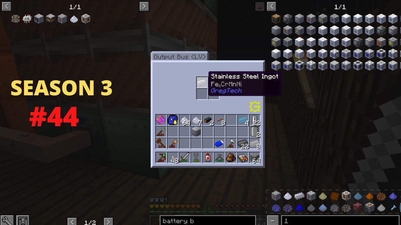 GregTech New Horizons S3 - 44 - Stainless Steel Too Easy - YouTube