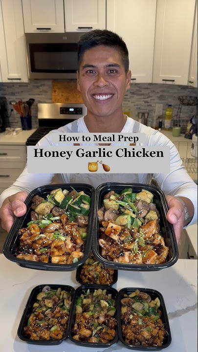 Honey Garlic Chicken Meal Prep Recipe Youtube