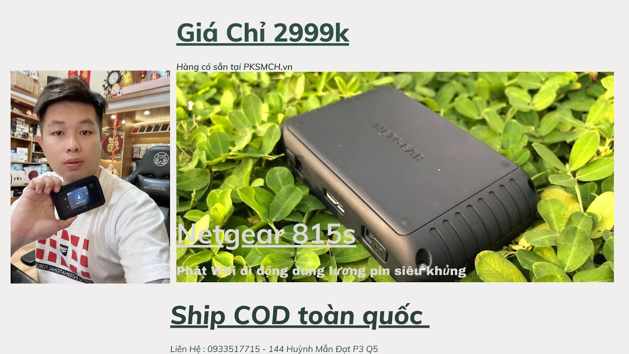 Phát WIFI Di Động NetGEAR 815s hàng Mỹ Pin Siêu Khủng - YouTube
