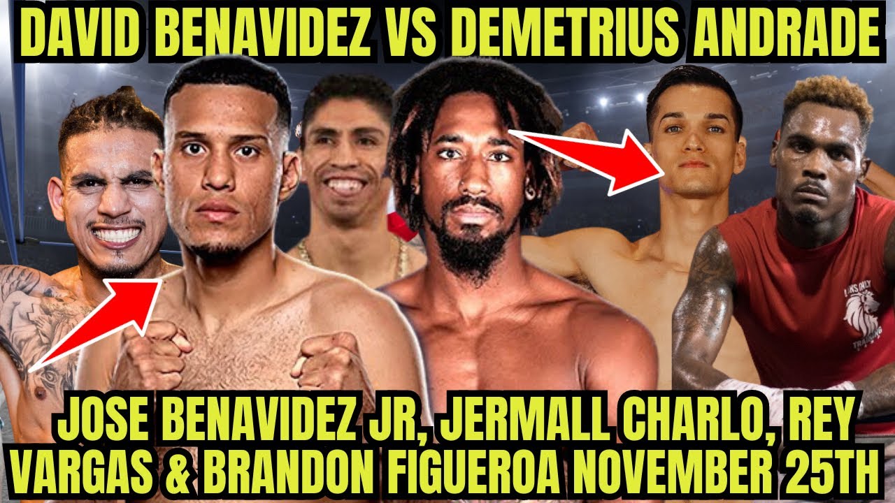 JERMALL Charlo vs Jose Benavidez Jr & Brandon Figueroa vs Rey Vargas # ...