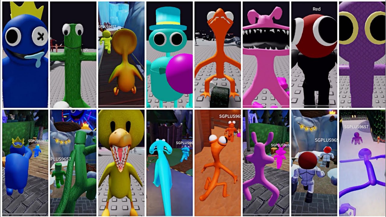 Rainbow Friends Concept Vs Rainbow Friends Chapter 2 All Jumpscares ...