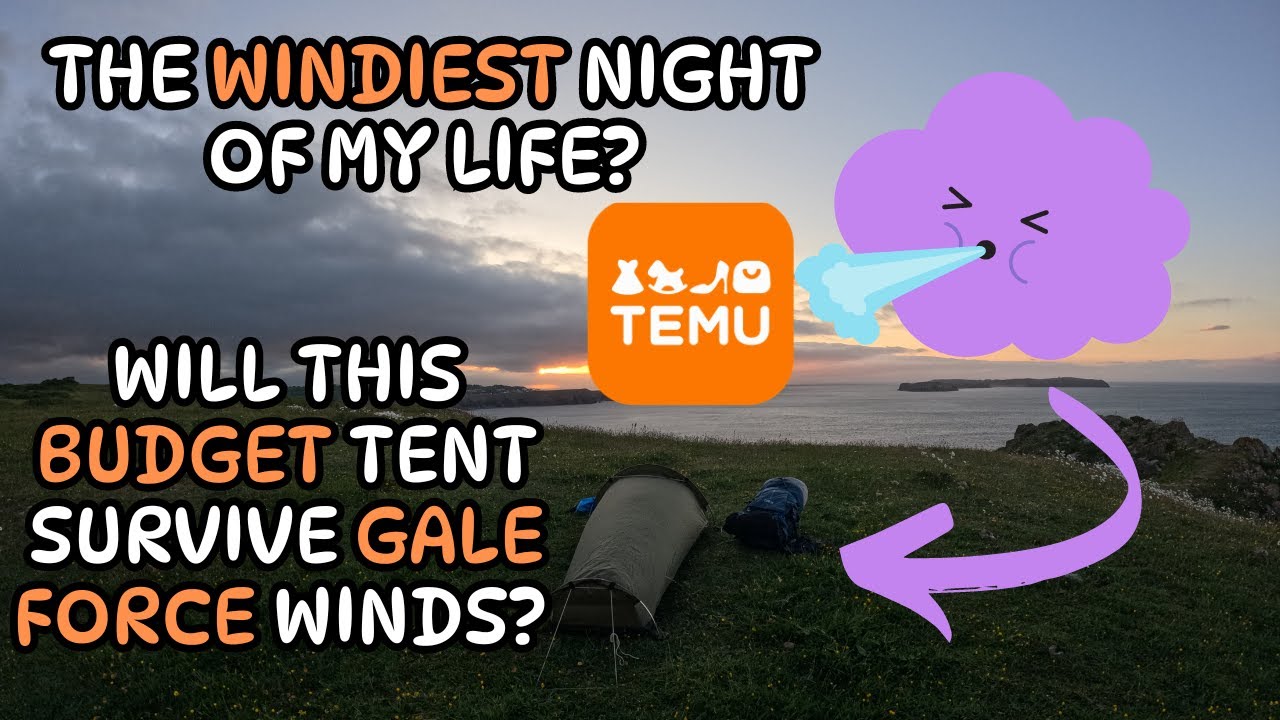 Are Temu Tents actually any good for Gale Force Winds? - YouTube