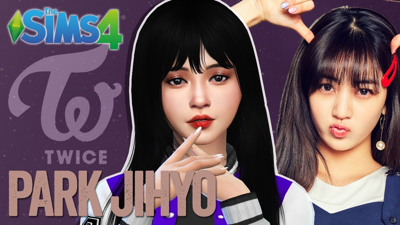 TWICE JIHYO (박지효) + CC List & Download | Celeb CAS | The Sims 4 - YouTube