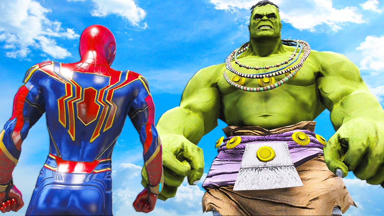 IRON SPIDER VS ULTIMATE HULK - EPIC SUPERHEROES BATTLE - YouTube