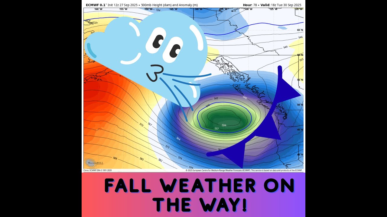 Pacific NW Weather: Taste of Fall Weather on the Way! - YouTube