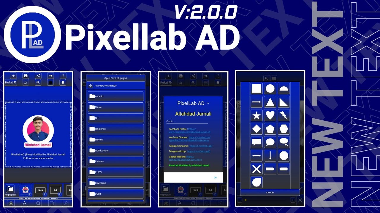 Pixellab AD (Blue) | Pixellab AD Mod Apk Free Download | Pixellab AD ...