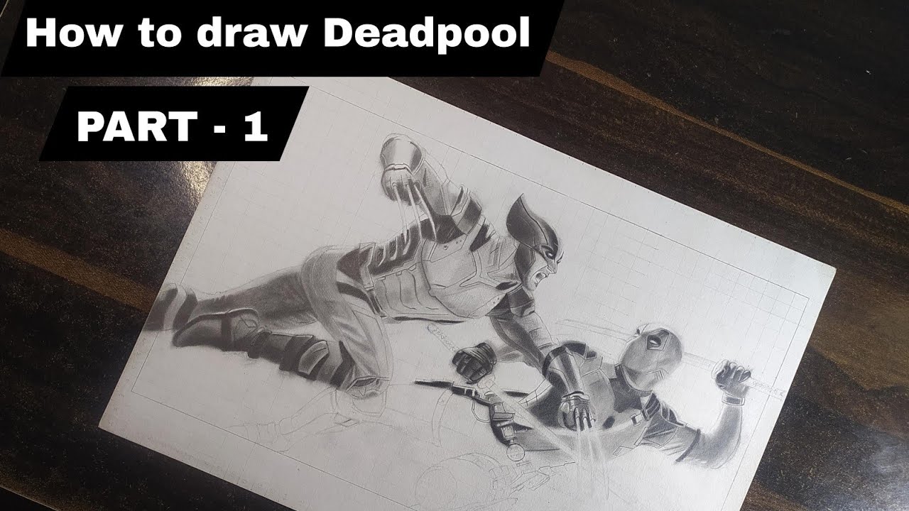 Draw DEADPOOL | Step by Step Tutorial PART -1 | - YouTube