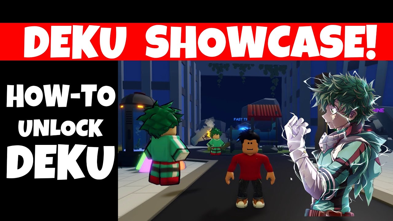 Showcasing Deku / The Apprentice In Roblox Anime Training Simulator ...