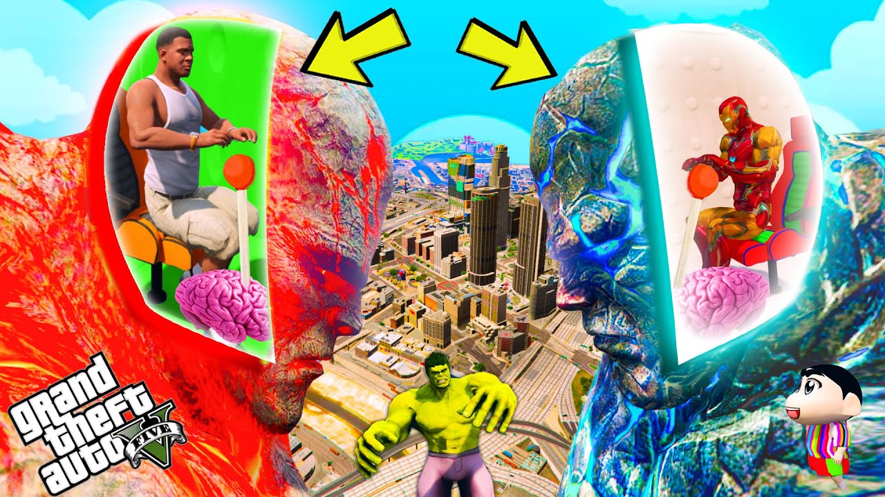 Franklin & IronMan Control Ice & Lava God Mind To Destroy Los Santos in ...