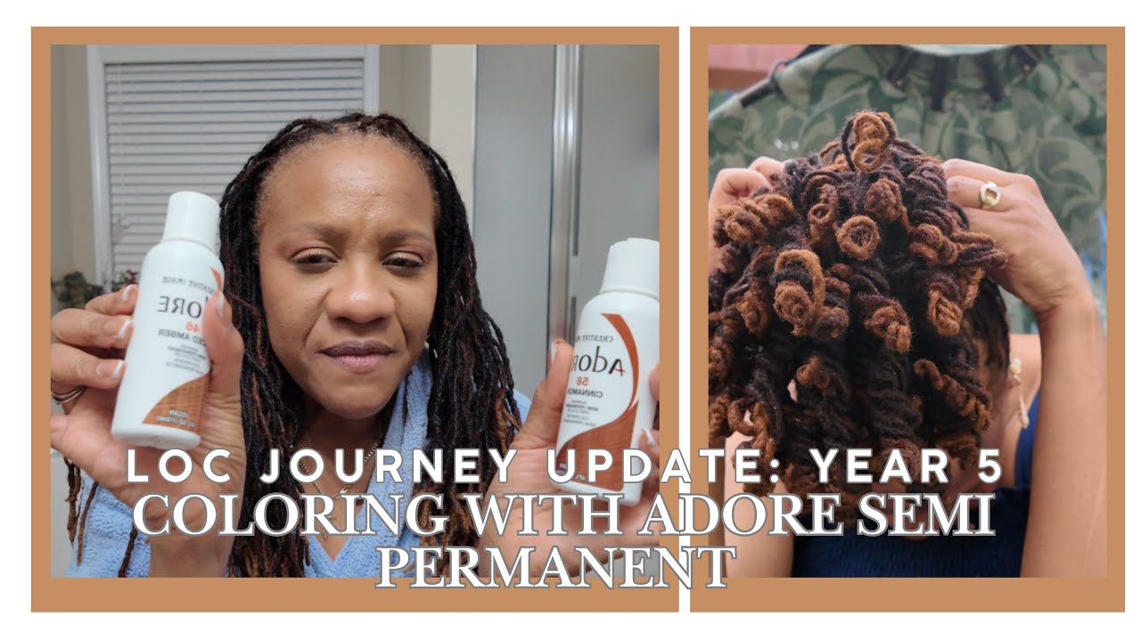 Loc Journey: Loc Update; Coloring Locs - YouTube