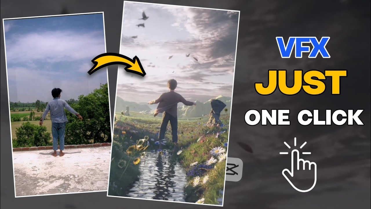 Make VFX Video Just ONE CLICK || Capcut VFX Transition Template - YouTube