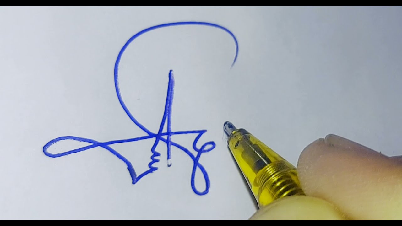 handwritten signature generator - YouTube