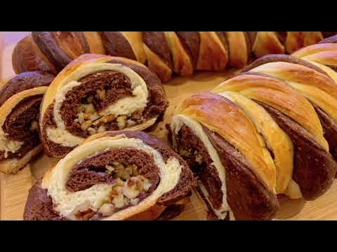 Плетений рулет з горіховою начинкою - YouTube