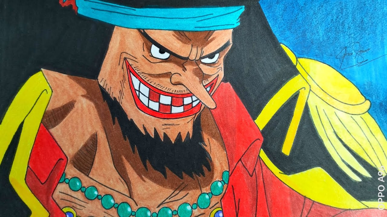 Drawing Blackbeard|One Piece|Anime Drawing - YouTube
