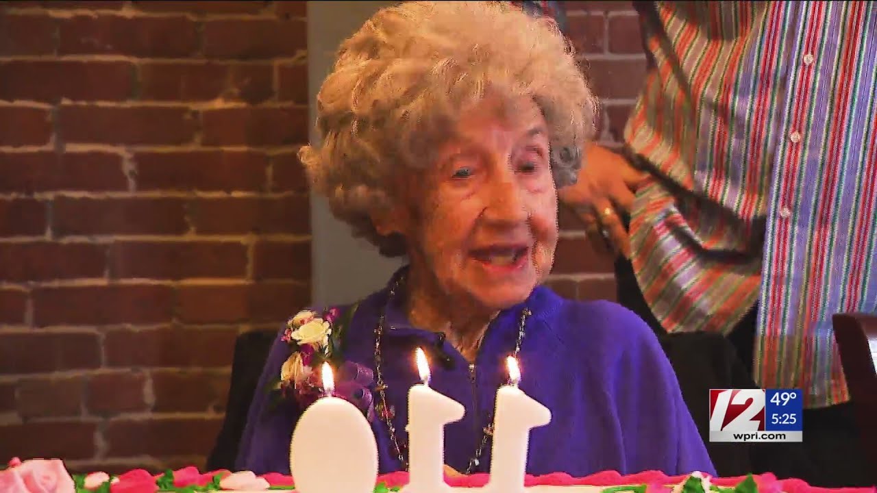 Bristol woman celebrates 110th birthday - YouTube
