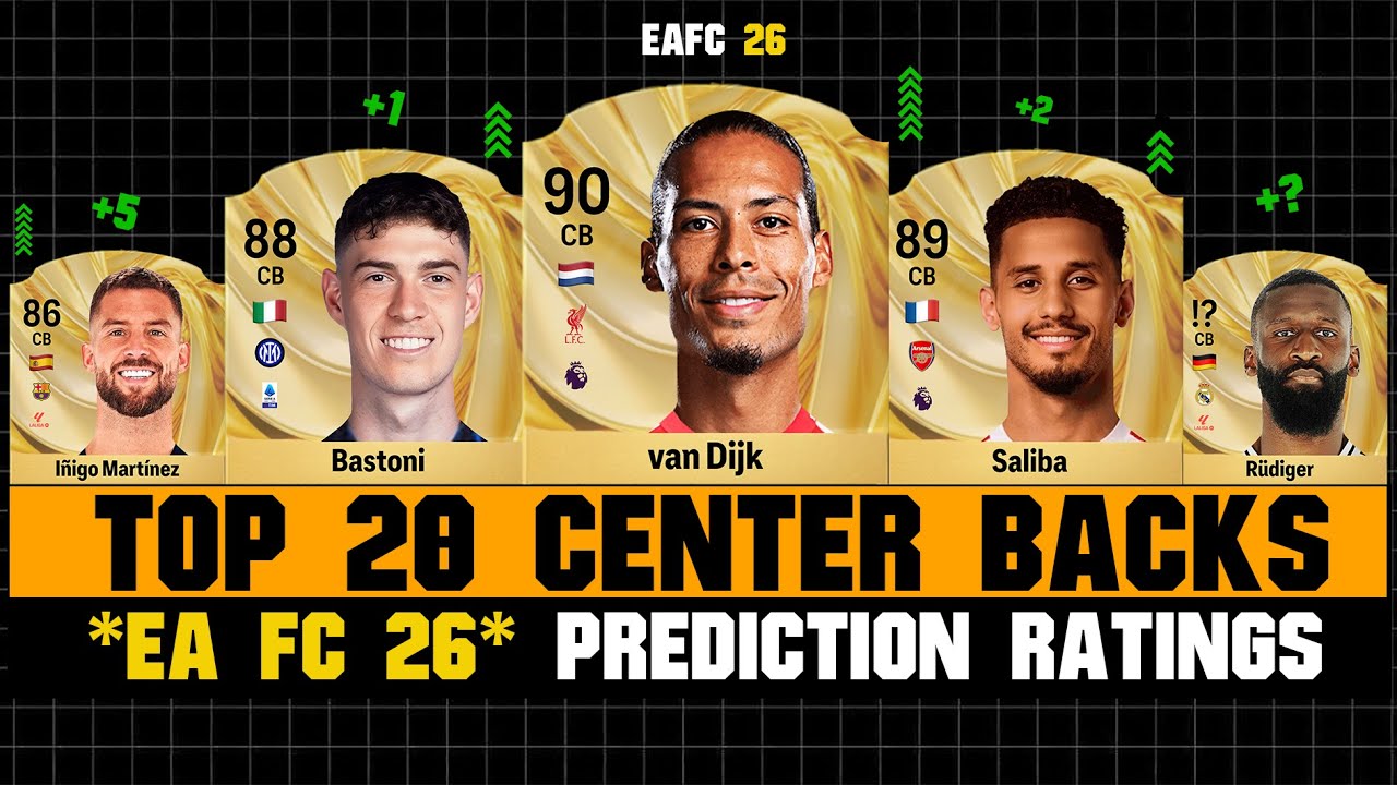 EAFC 26 | TOP 20 BEST CENTER BACKS (CB) (EA FC 26) (PREDICTION) 🤯🔥 | ft ...
