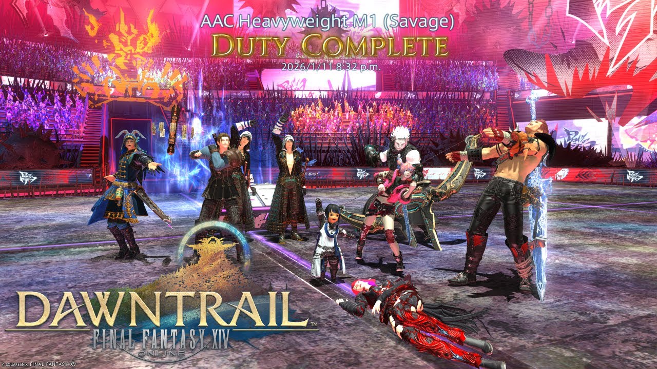 FFXIV | Arcadion M9S | Week 1 Clear | DRK PoV - YouTube