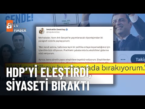 Demirtaş: “Türkiye partisi olmaktan uzağız” - atv Ana Haber 31 Mayıs 2023